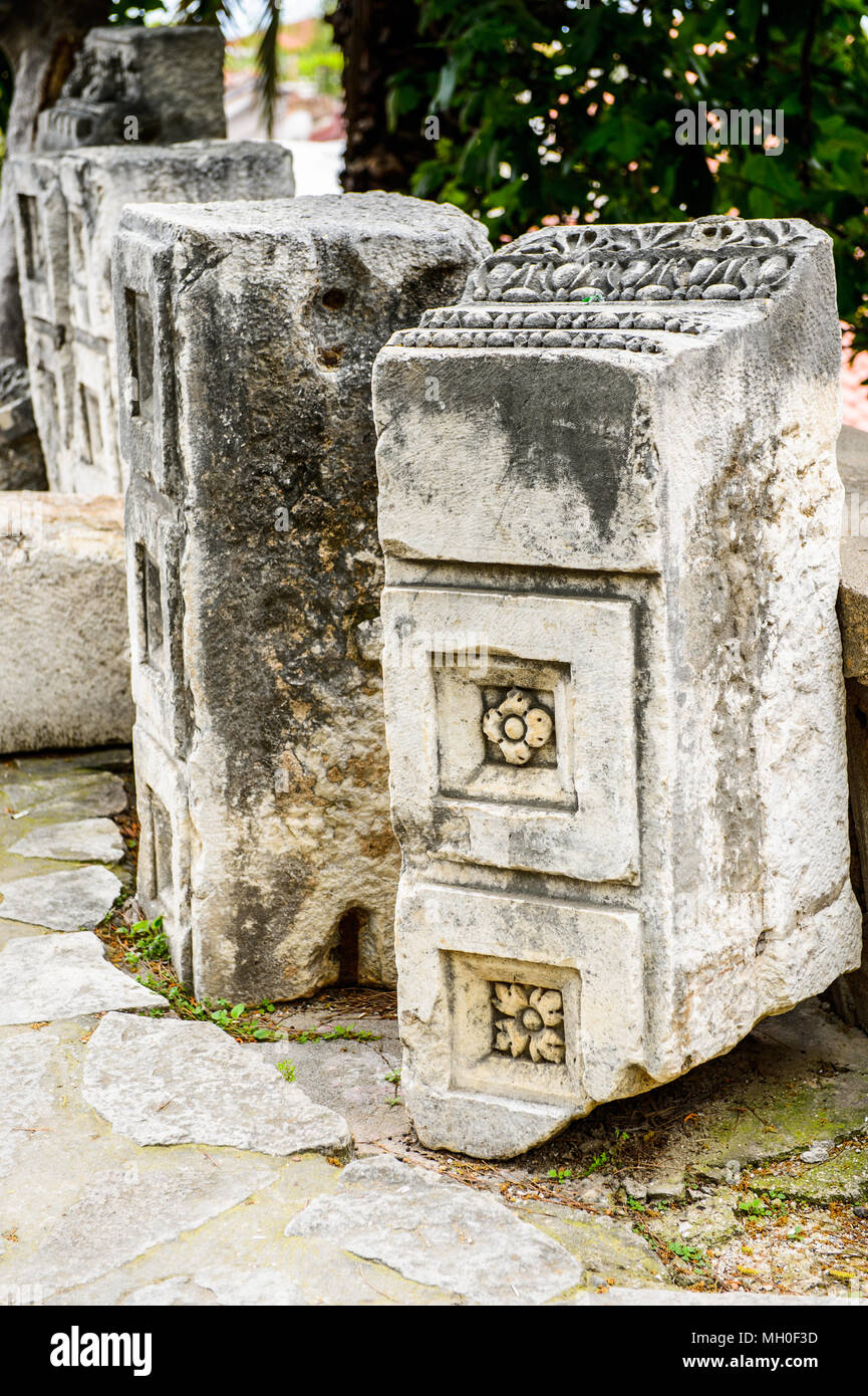 Ancient ruins in the historic part of Antalya, Turkey Stock Photo - Alamy