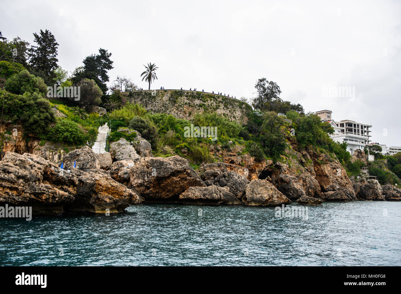 Rocks near the historic town of Antalya, Turkey Stock Photo - Alamy