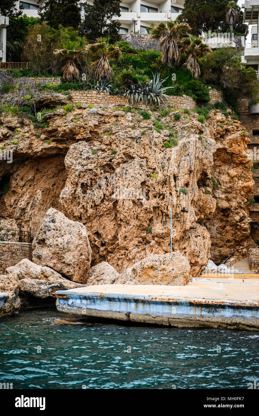Rocks near the historic town of Antalya, Turkey Stock Photo - Alamy