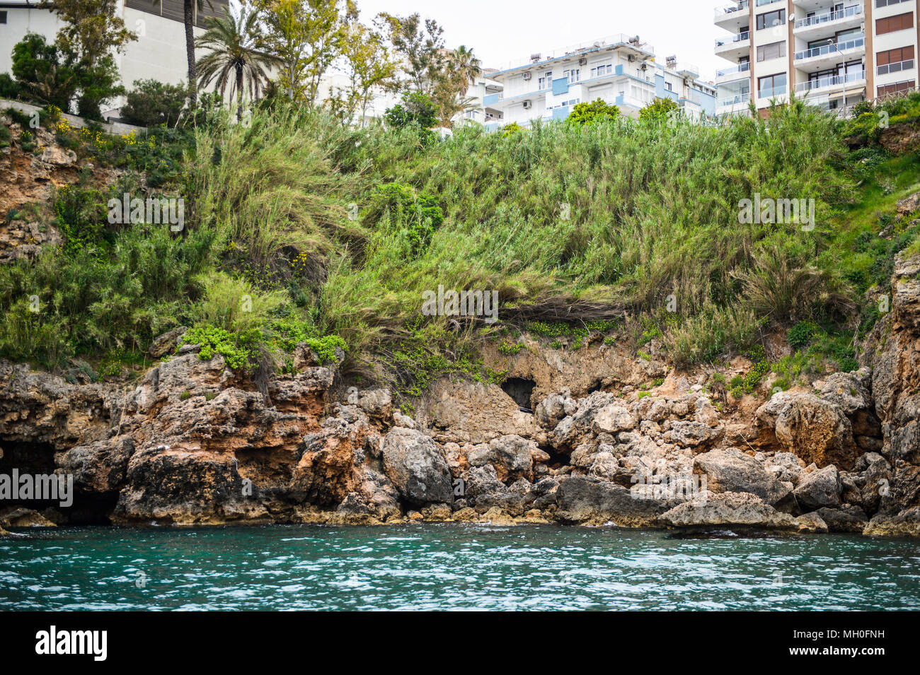 Rocks near the historic town of Antalya, Turkey Stock Photo - Alamy