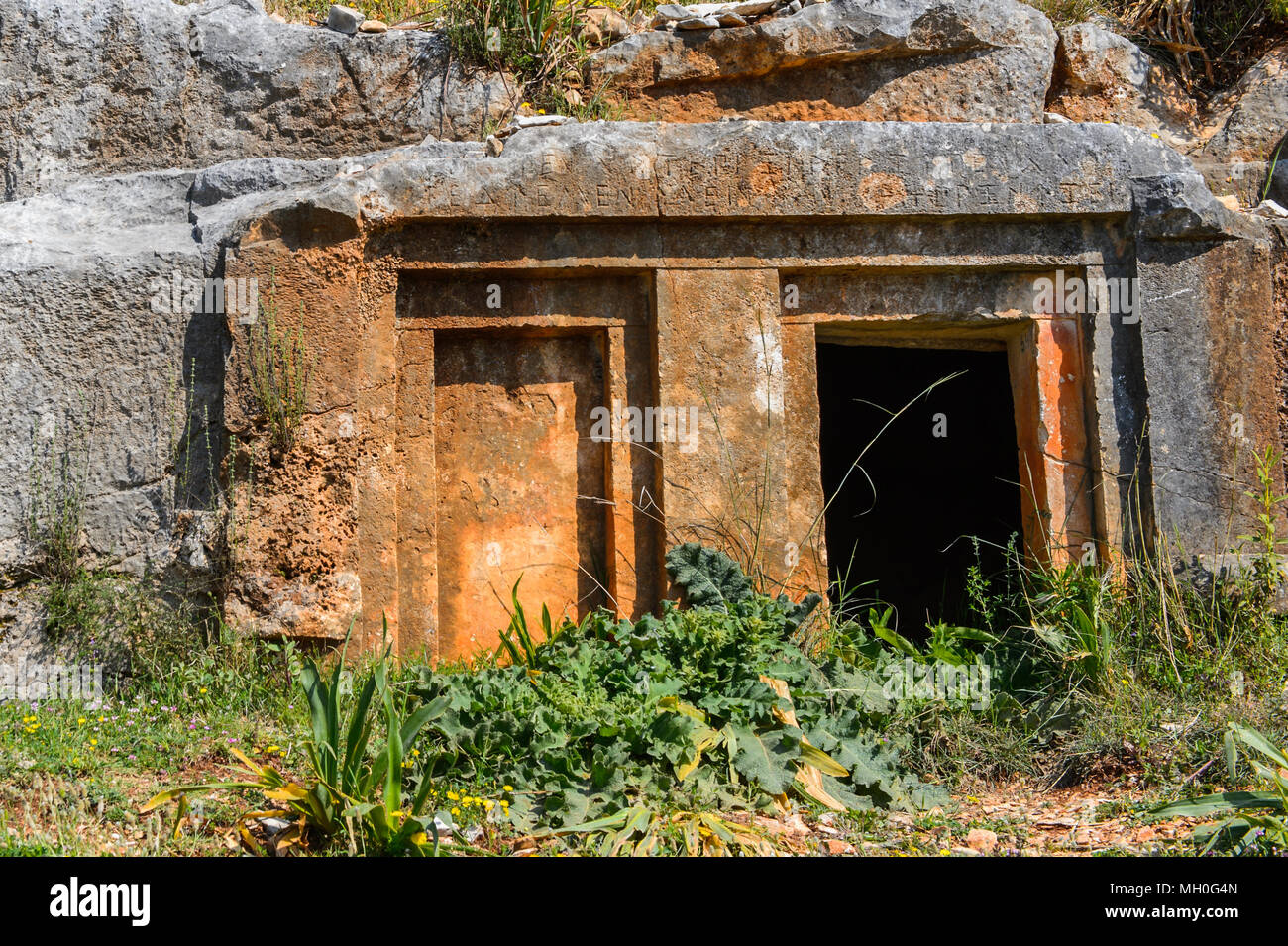 Ancient cemetery, Limyra, Turkey Stock Photo - Alamy