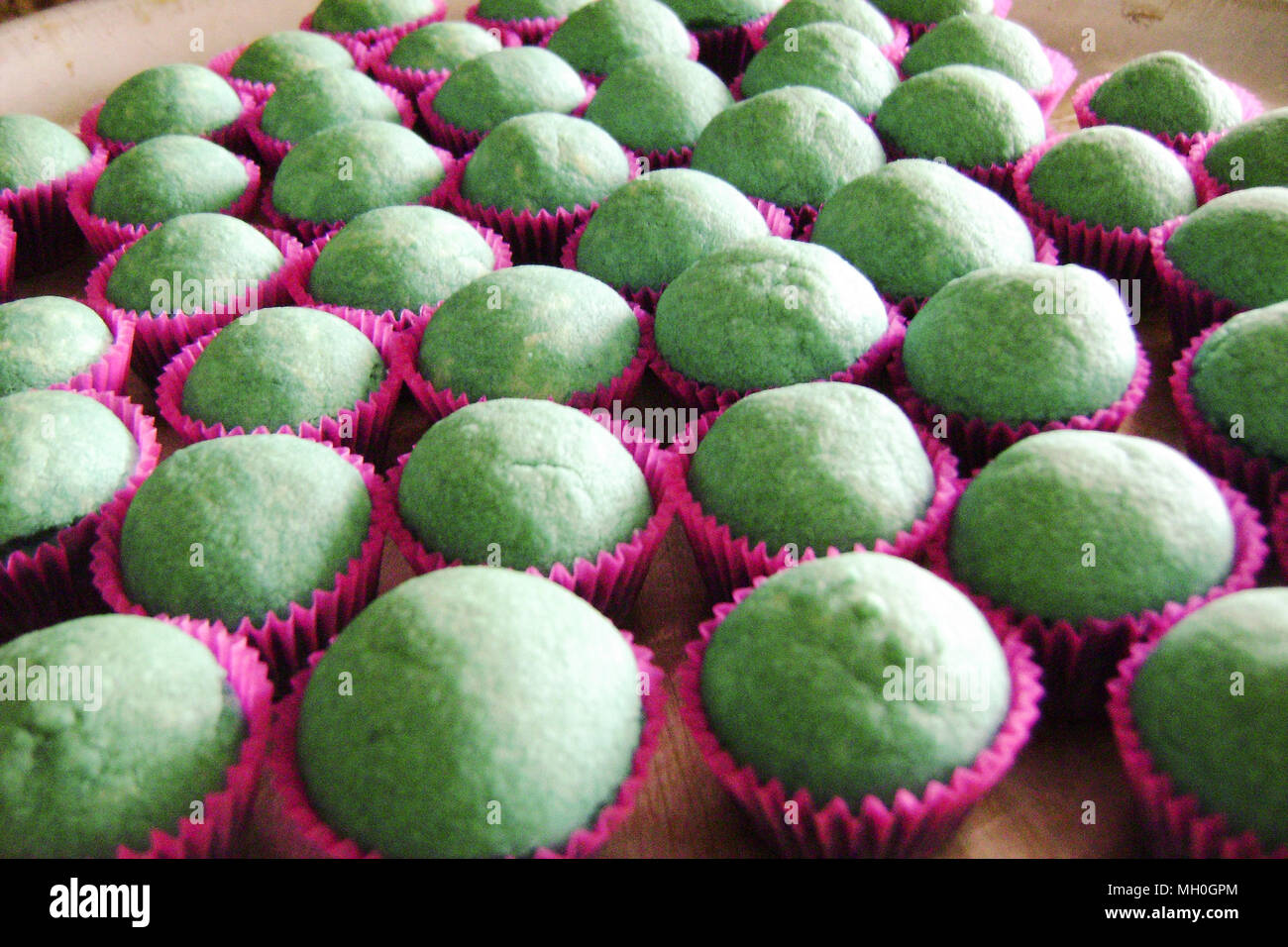 crystal ball cookies in green colour Stock Photo - Alamy