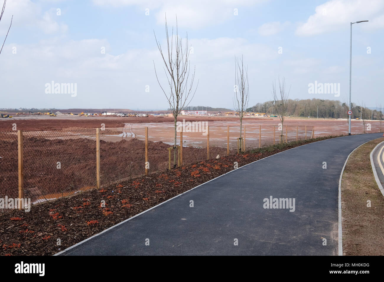 construction of the east midlands gateway Stock Photo - Alamy
