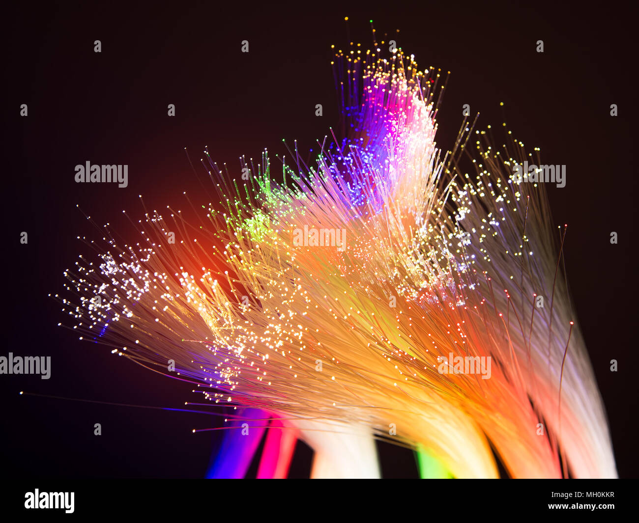 fiber optical network cable Stock Photo - Alamy