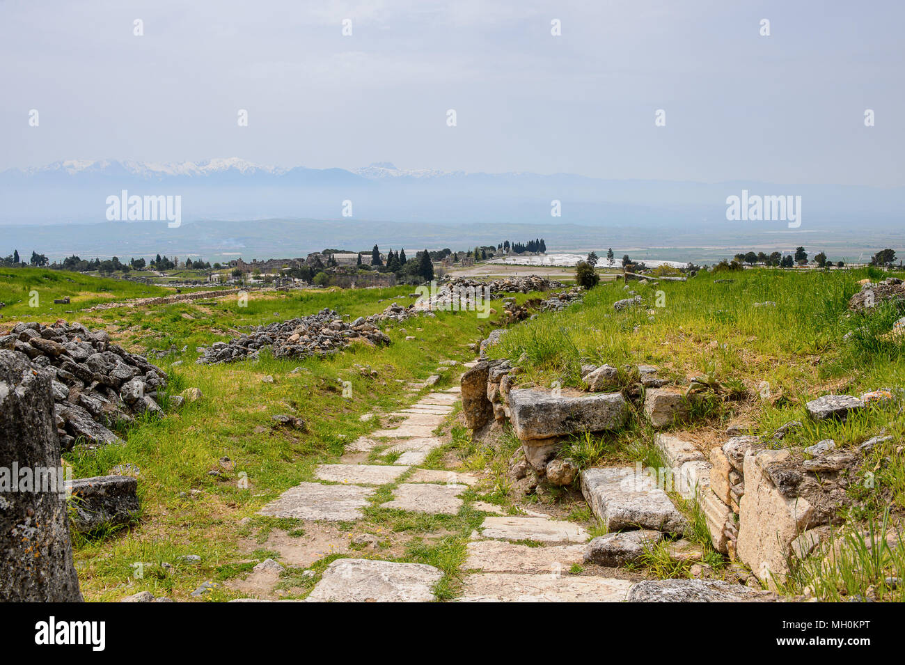 Hierapolis, Pamukkale, Turkey. UNESCO World Heritage Stock Photo - Alamy