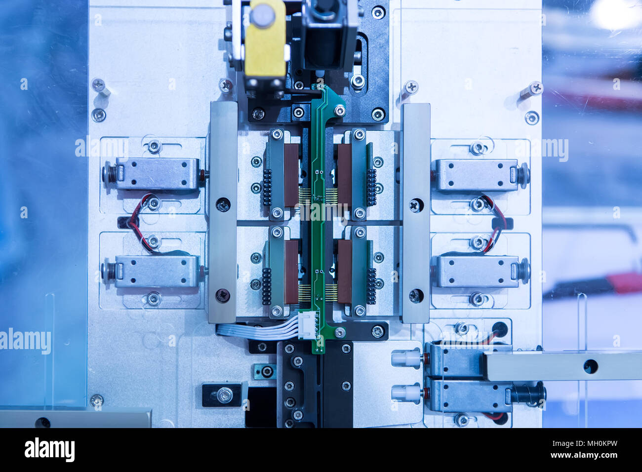 robotic machine tool in industrial manufacture plant,Smart factory ...