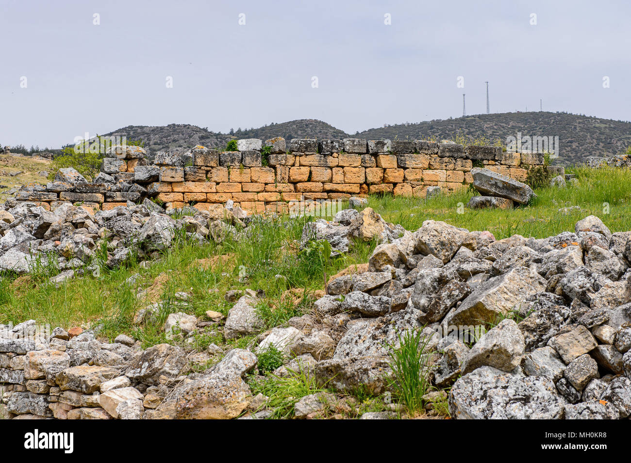 Hierapolis, Pamukkale, Turkey. UNESCO World Heritage Stock Photo - Alamy