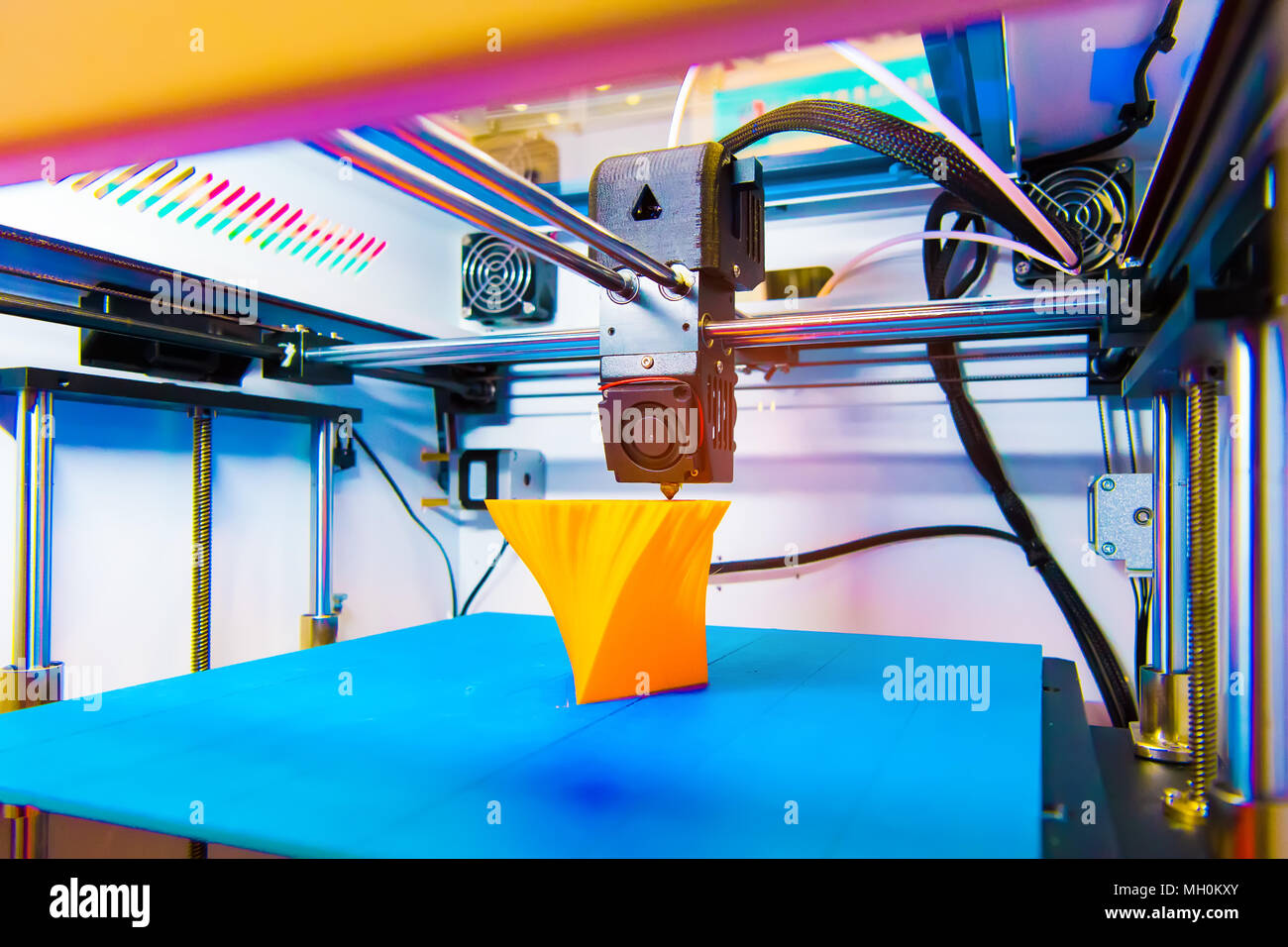 Three dimensional printing machine,3D printer Stock Photo - Alamy