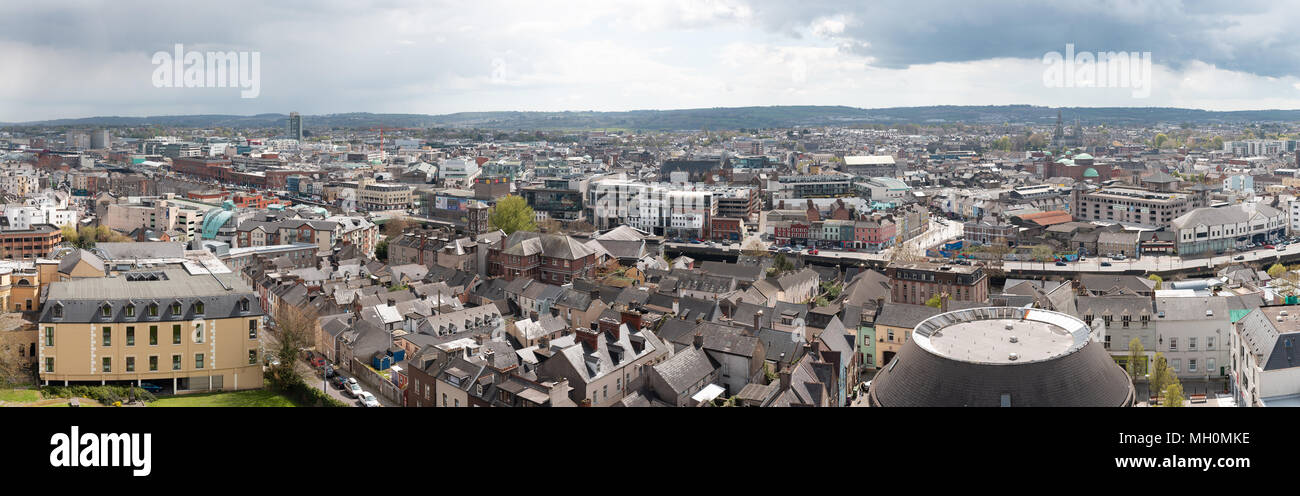April 29th, 2018, Cork, Ireland - skyline of the city of Cork as seen ...