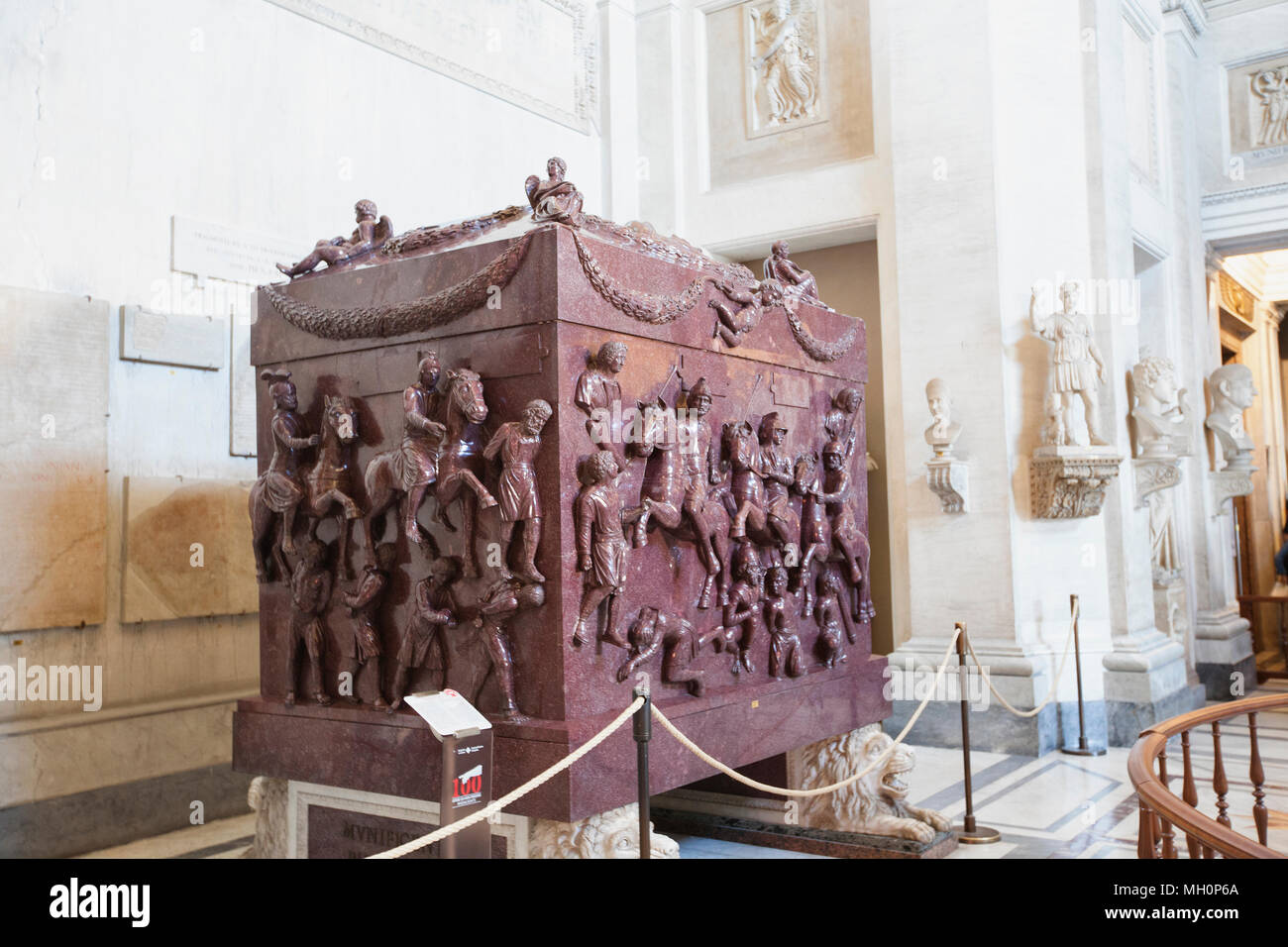 VATICAN - OCTOBER 5, 2017: Sarcophagus of Helena (the mother of the ...