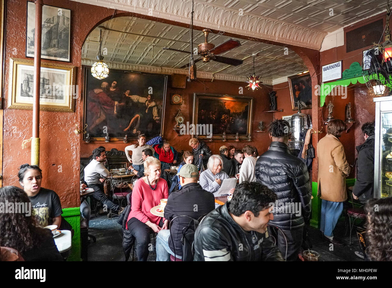 A view inside Caffe Reggio in Greenwich Village in Manhattan in New ...