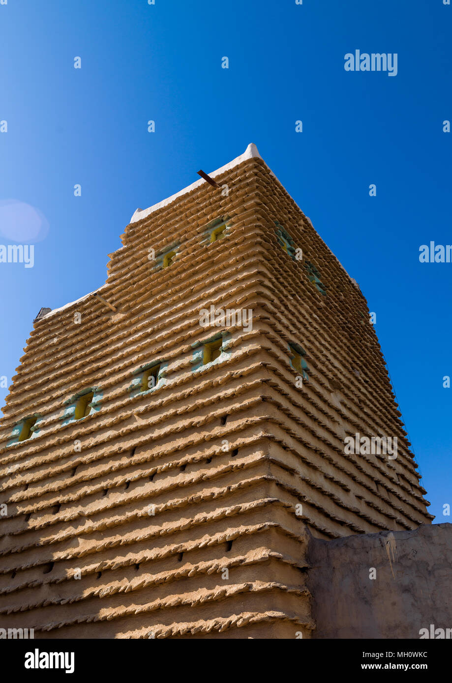 Traditional clay and silt homes in a village, Asir Province, Ahad ...