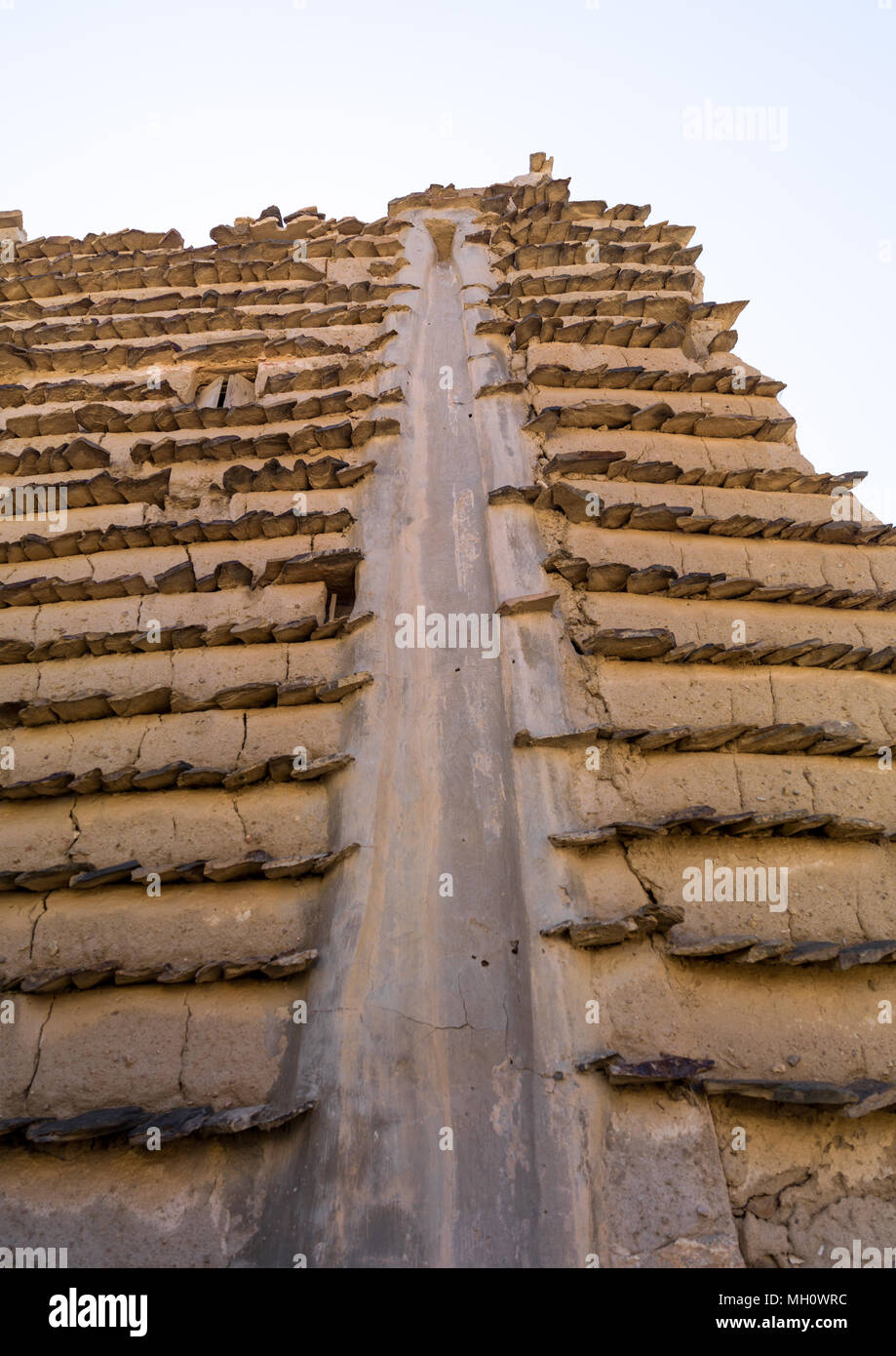 Traditional clay and silt homes in a village, Asir Province, Ahad ...
