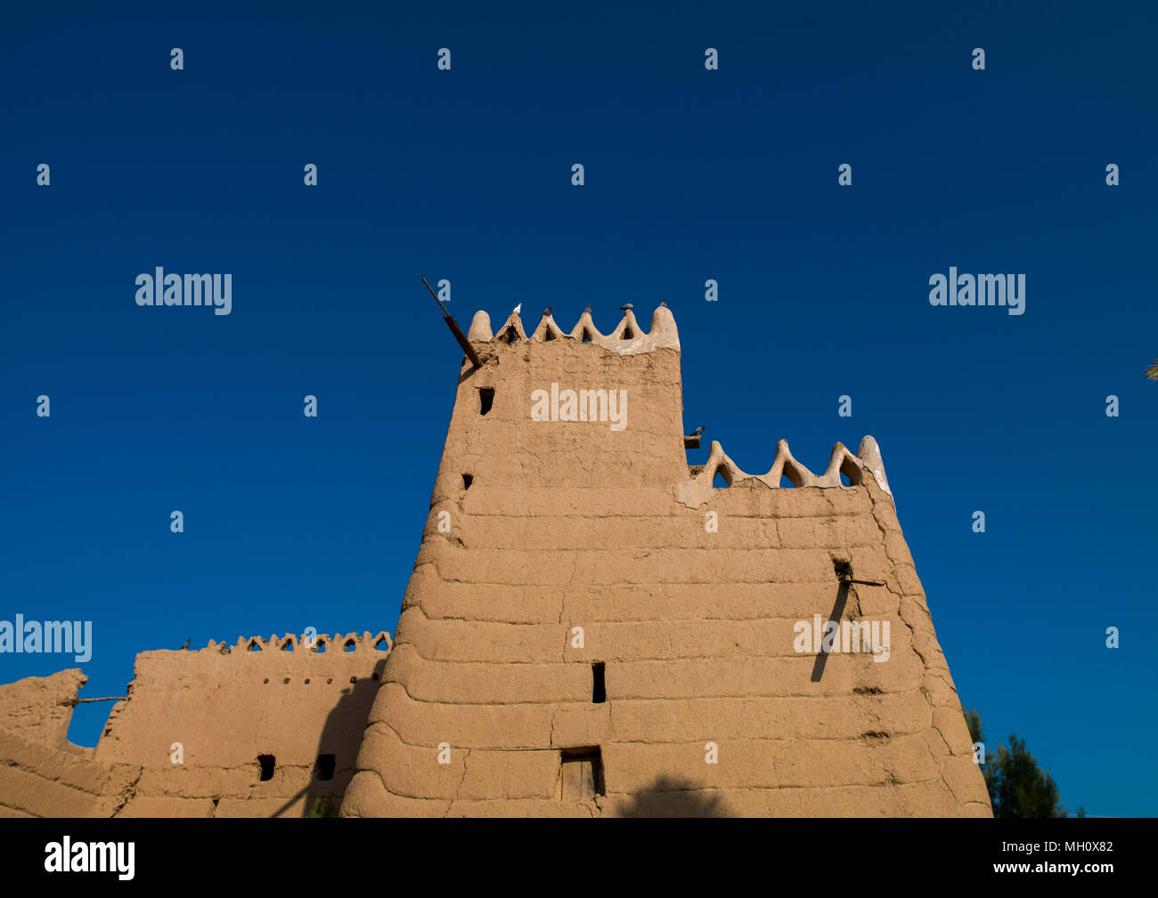 Traditional mud-bricks house, Najran Province, Najran, Saudi Arabia ...