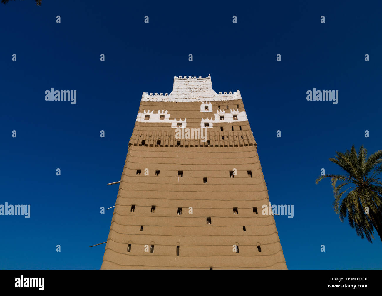 Traditional mud-bricks house, Najran Province, Najran, Saudi Arabia ...