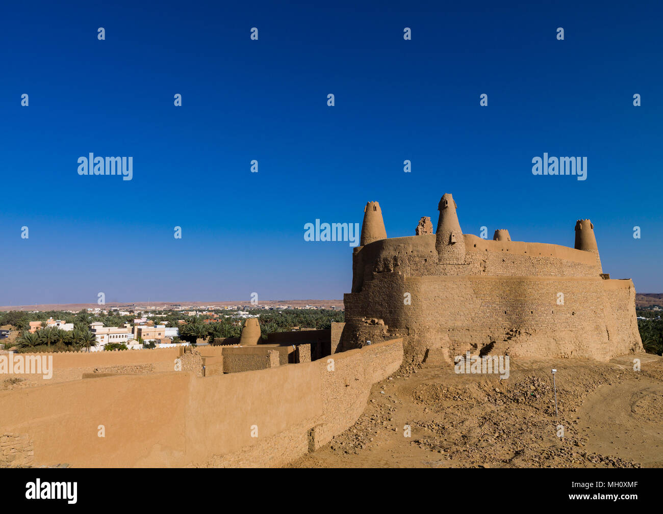 Stone and mud-brick qasr marid, Al-Jawf Province, Dumat Al-Jandal ...