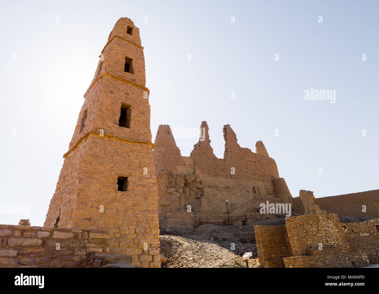 Omar ibn al-khattab mosque minaret, Al-Jawf Province, Dumat Al-Jandal ...