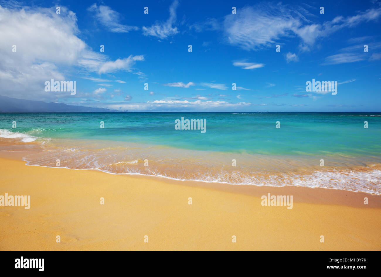 Amazing hawaiian beach Stock Photo - Alamy