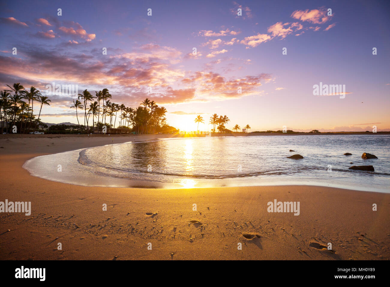 Amazing hawaiian beach Stock Photo - Alamy