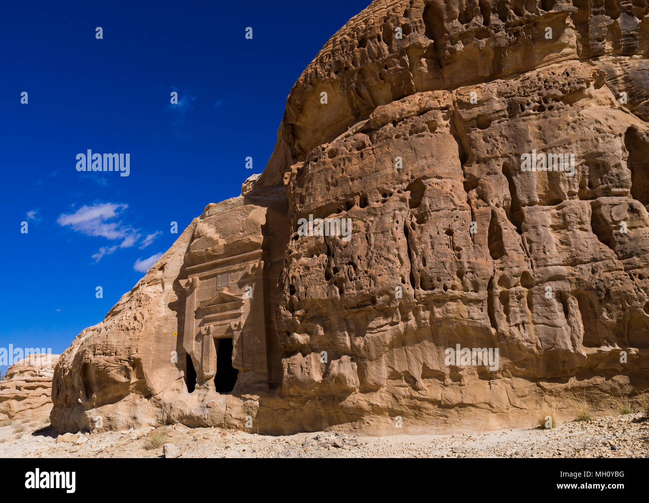 Nabataean tomb in madain saleh archaeologic site, Al Madinah Province ...