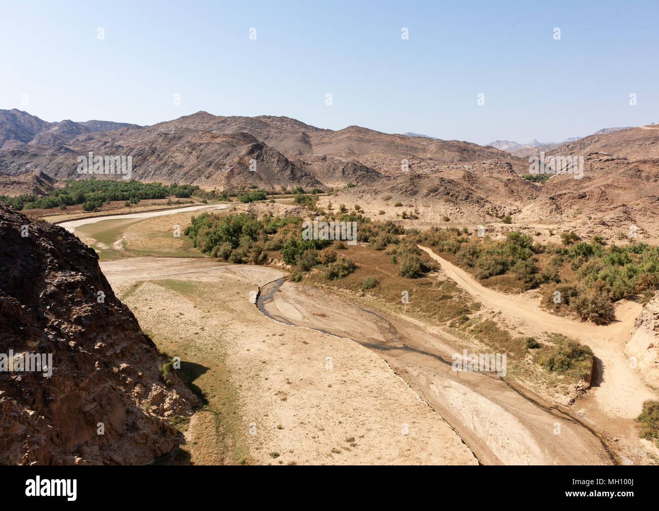 Wadi najran and the sarawat mountains, Najran Province, Najran, Saudi ...