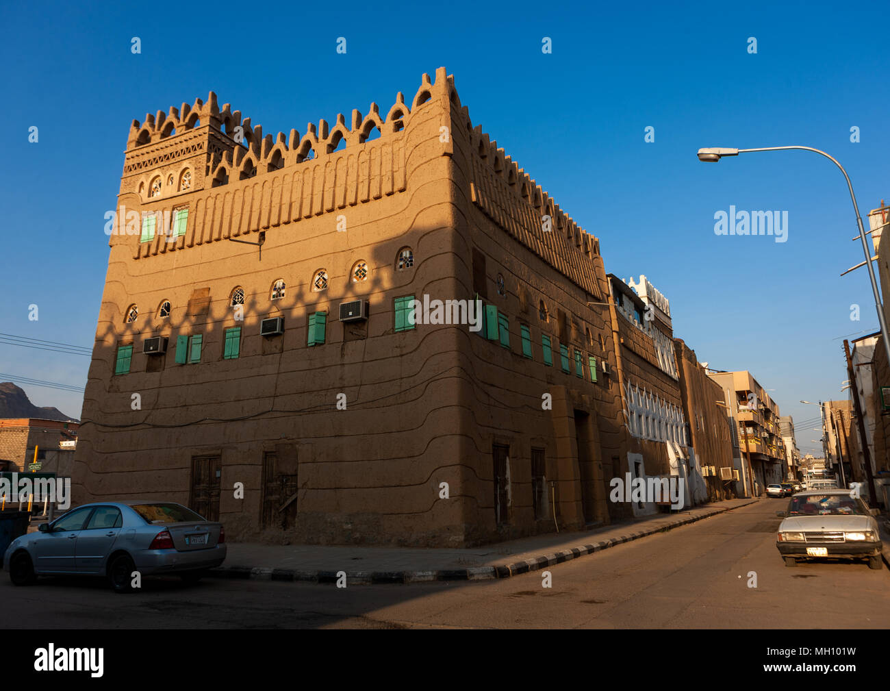 Traditional mud-bricks house, Najran Province, Najran, Saudi Arabia ...