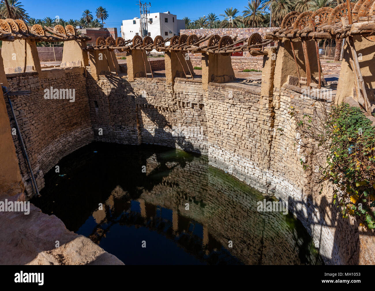 Ancient haddaj well, Tabuk province, Tayma, Saudi Arabia Stock Photo ...