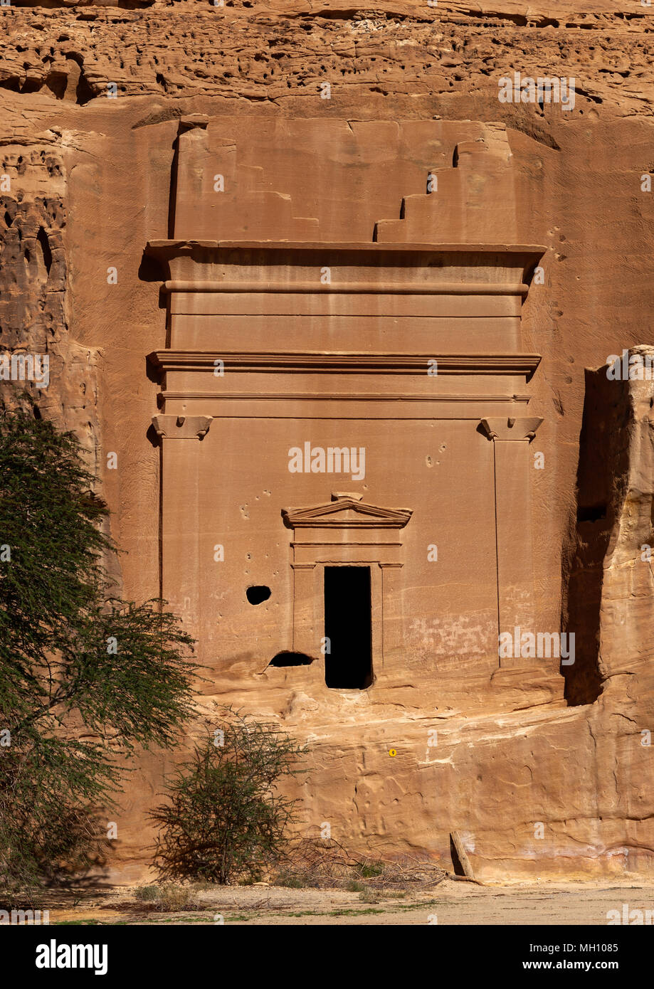 Nabataean tomb in madain saleh archaeologic site, Al Madinah Province ...