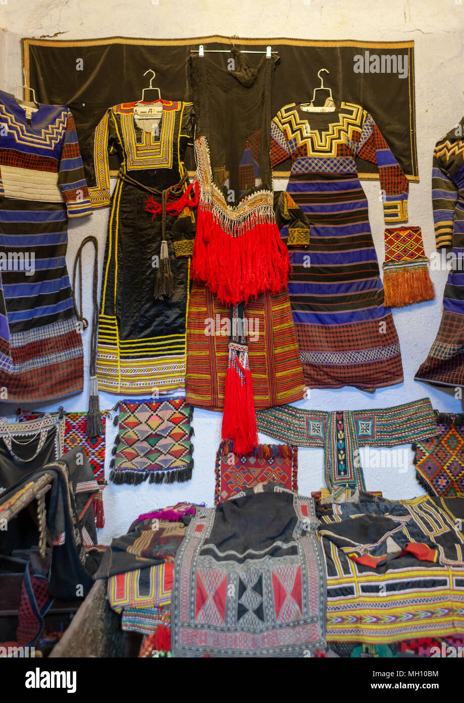 Traditional clothes in a museum, Makkah province, Taif, Saudi Arabia ...