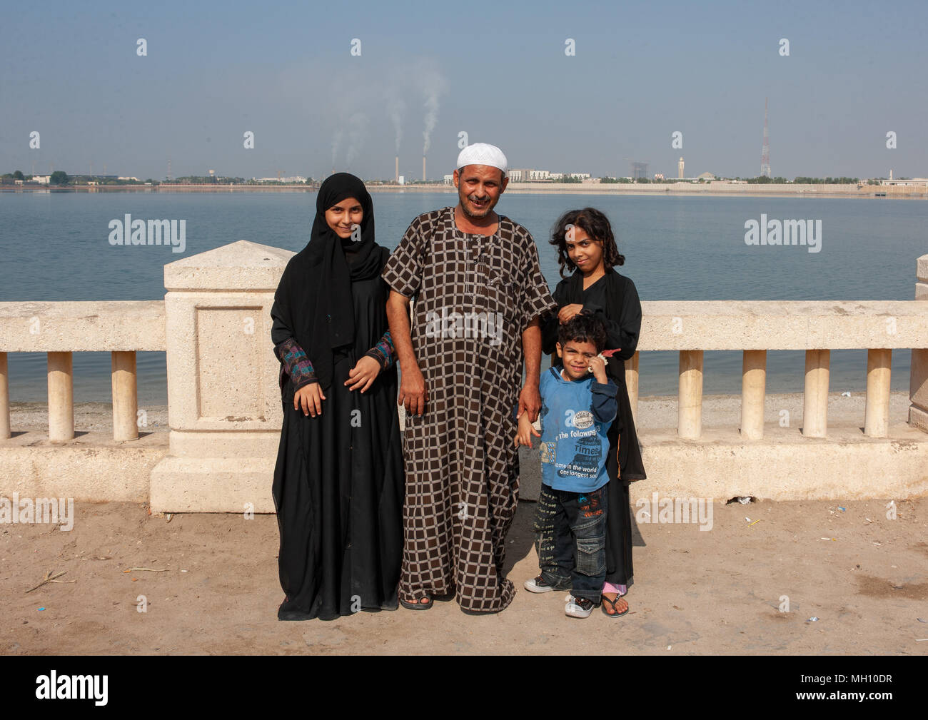Saudi family in the corniche, Hijaz Tihamah region, Jeddah, Saudi ...