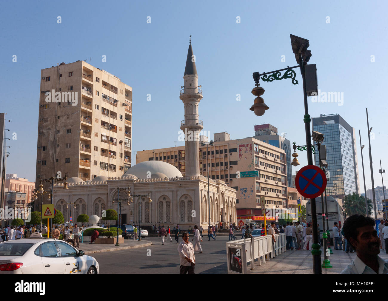 Mosque in the city center, Hijaz Tihamah region, Jeddah, Saudi Arabia ...
