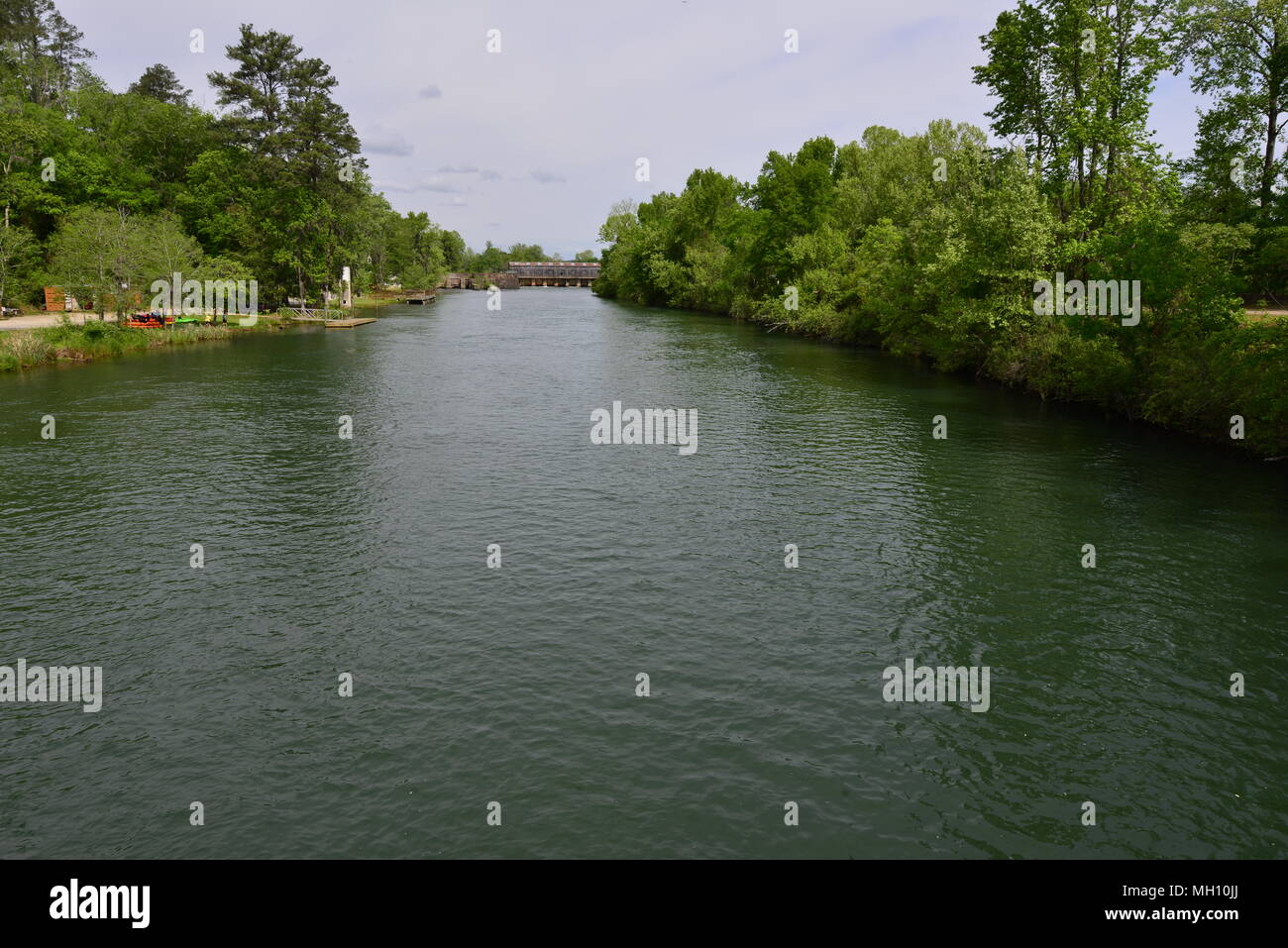 The Augusta canal at Augusta in Georgia Stock Photo - Alamy