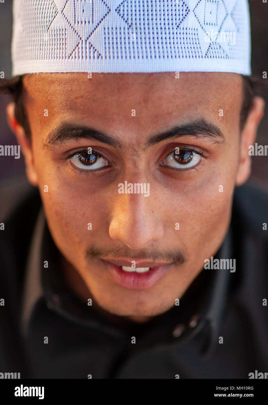 Portrait of a saudi man, Al-Sarawat, Fifa Mountains, Saudi Arabia Stock ...
