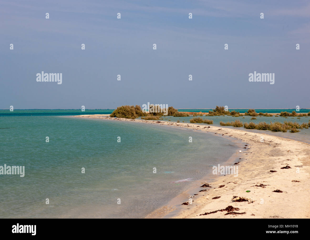 Empty beach on hasees gulf, Jizan Region, Farasan island, Saudi Arabia ...