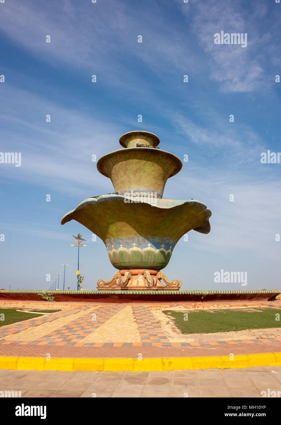 Bowl shap roundabout, Jizan Region, Jizan, Saudi Arabia Stock Photo - Alamy