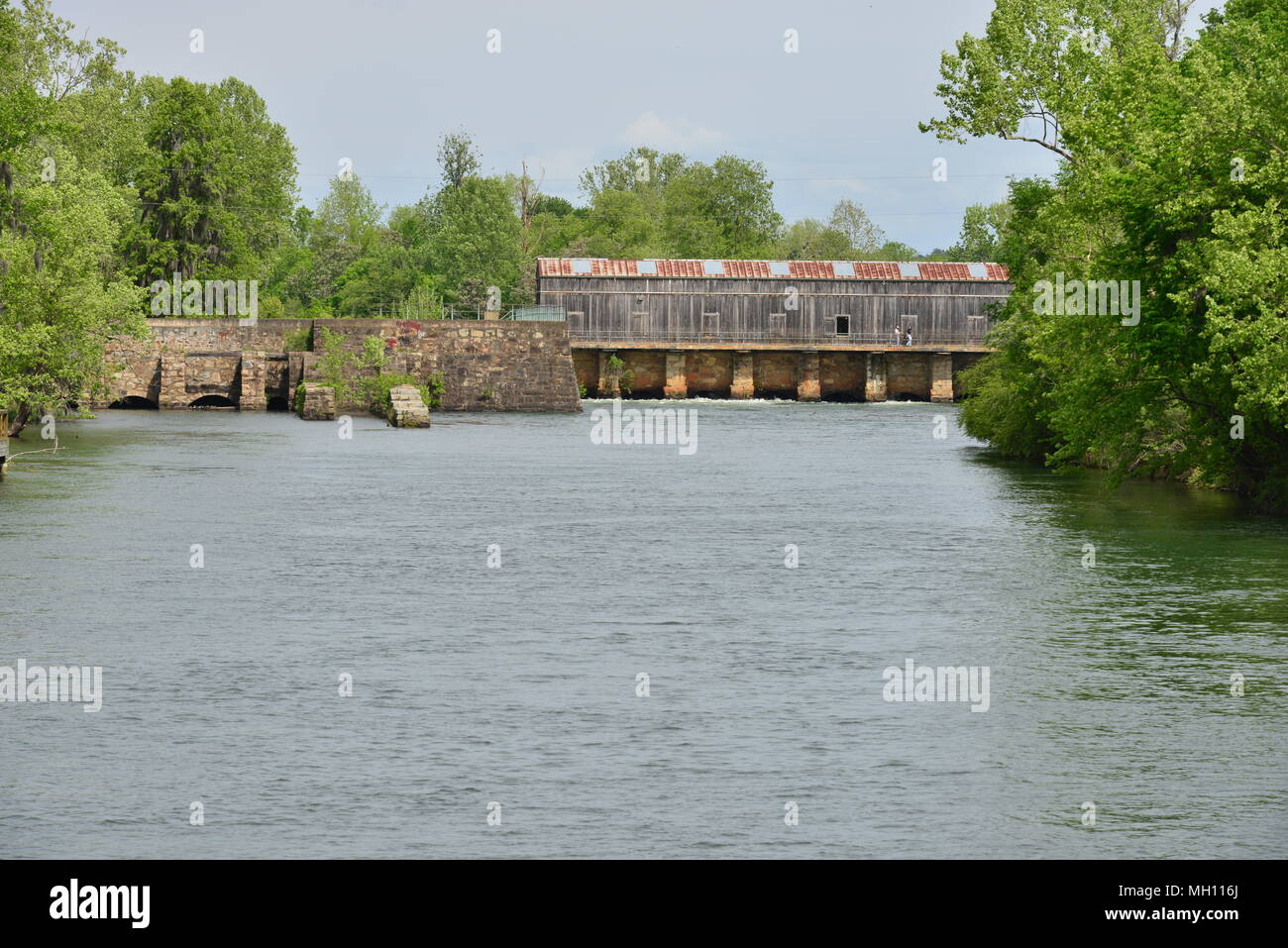 The Augusta canal at Augusta in Georgia Stock Photo - Alamy