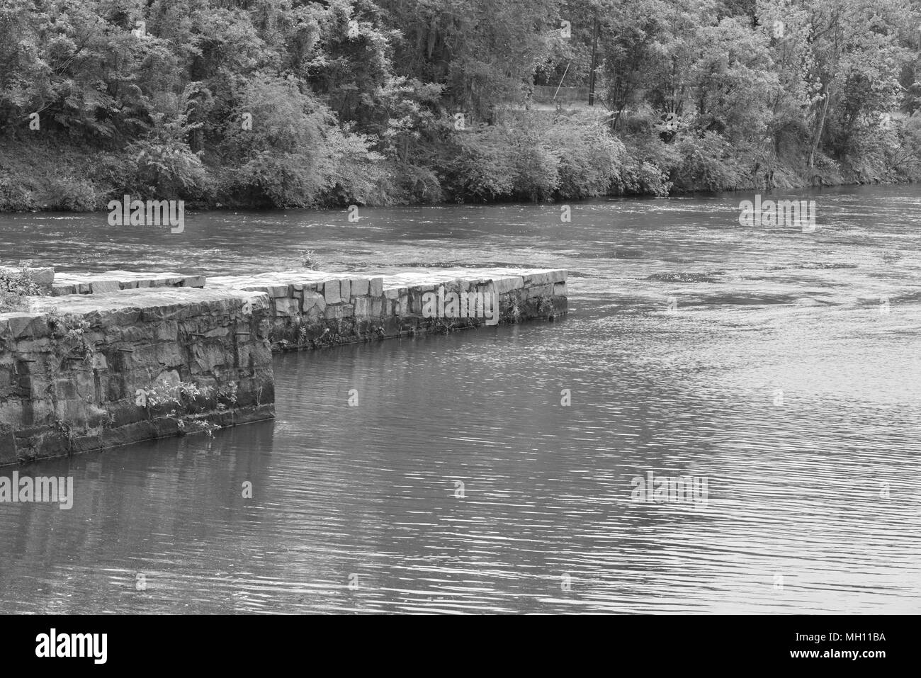 The Augusta canal at Augusta in Georgia Stock Photo - Alamy