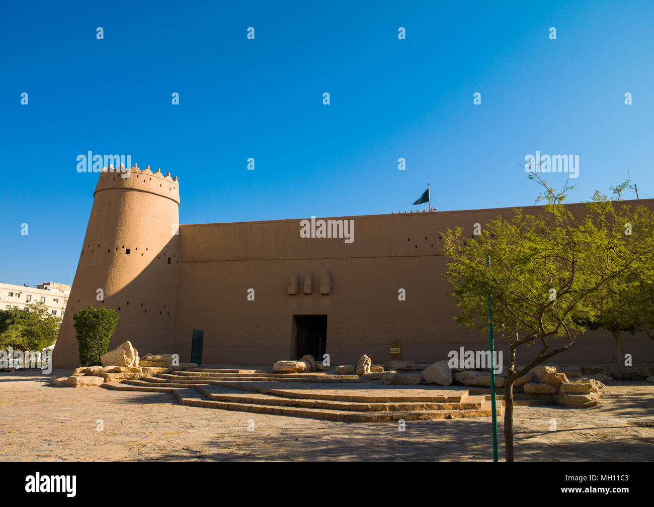 Al masmak fortified clay and mud-brick castle watchtower, Riyadh ...