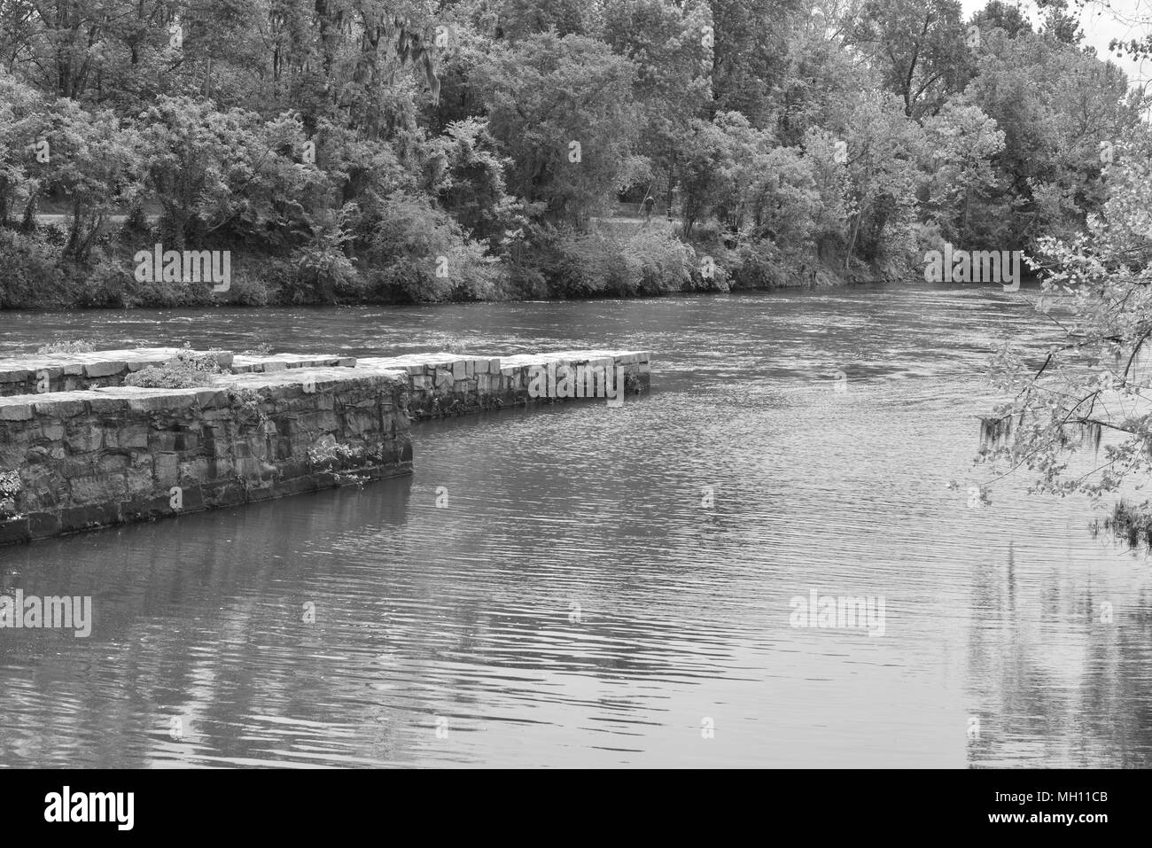 The Augusta canal at Augusta in Georgia Stock Photo - Alamy