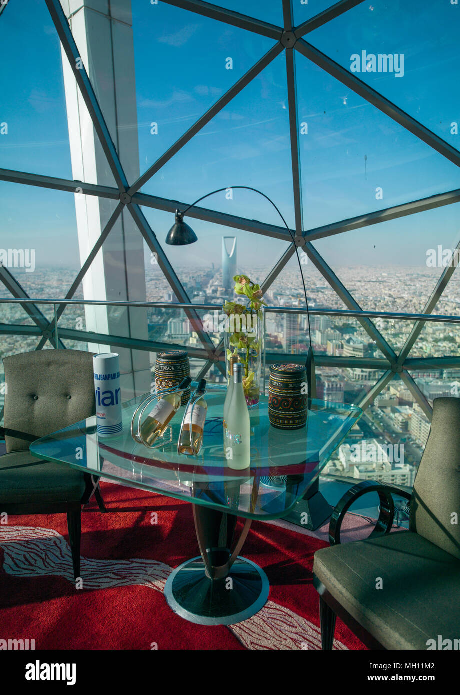 City view from the kingdom center, Riyadh Province, Riyadh, Saudi ...