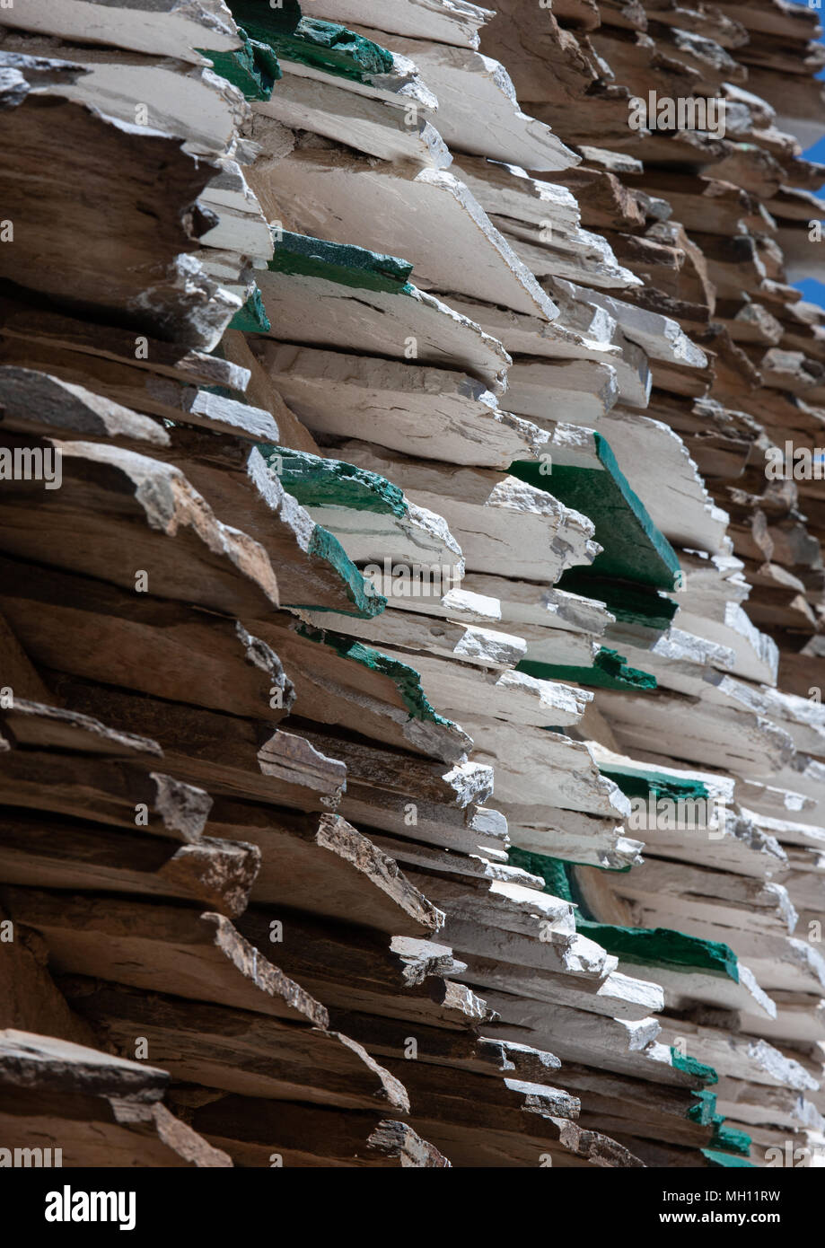 Traditional clay and silt homes in a village, Asir Province, Aseer ...