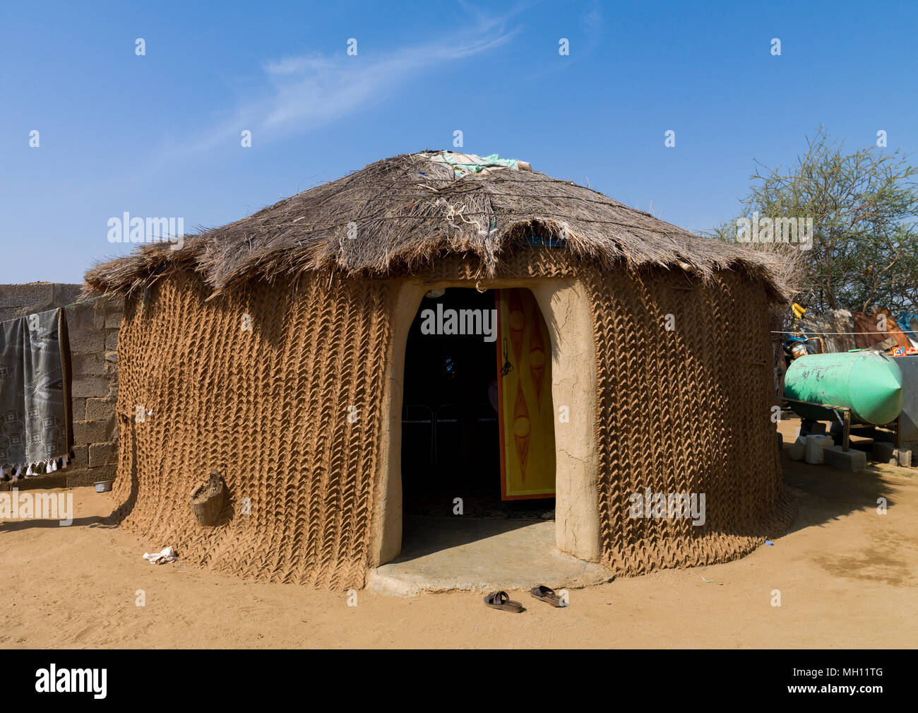 Traditional tihama hut, Jizan Region, Jizan, Saudi Arabia Stock Photo ...