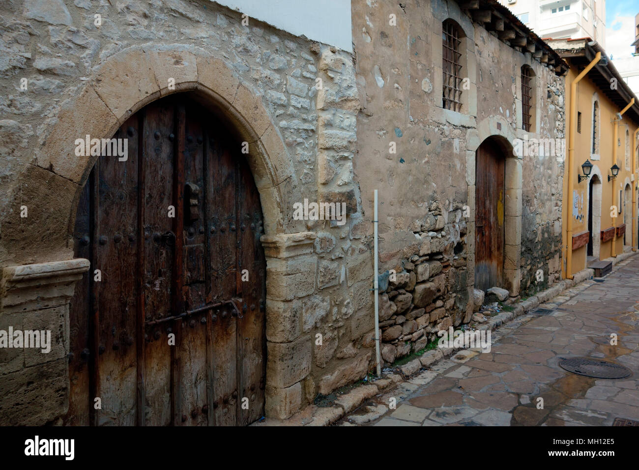 Old buildings in Limassol old town, Cyprus Stock Photo - Alamy