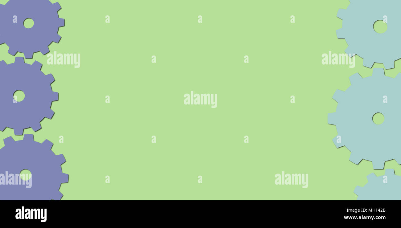 simple cogs and gears illustration backdrop - copy space Stock Photo ...