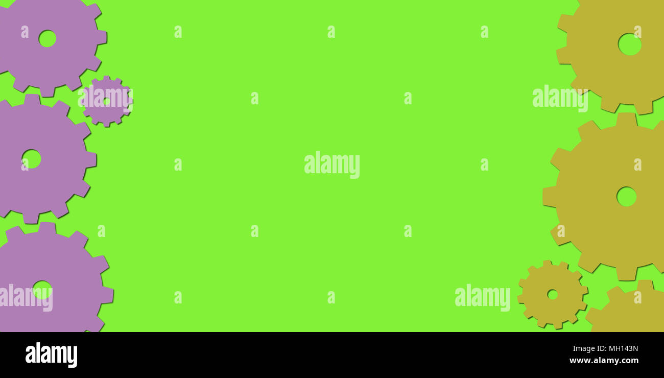 green background simple cogs and gears illustration backdrop - copy ...