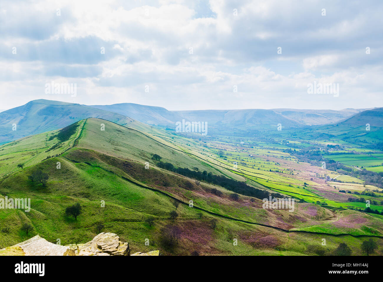 Mam Tor hill near Castleton and Edale in the Peak District National ...