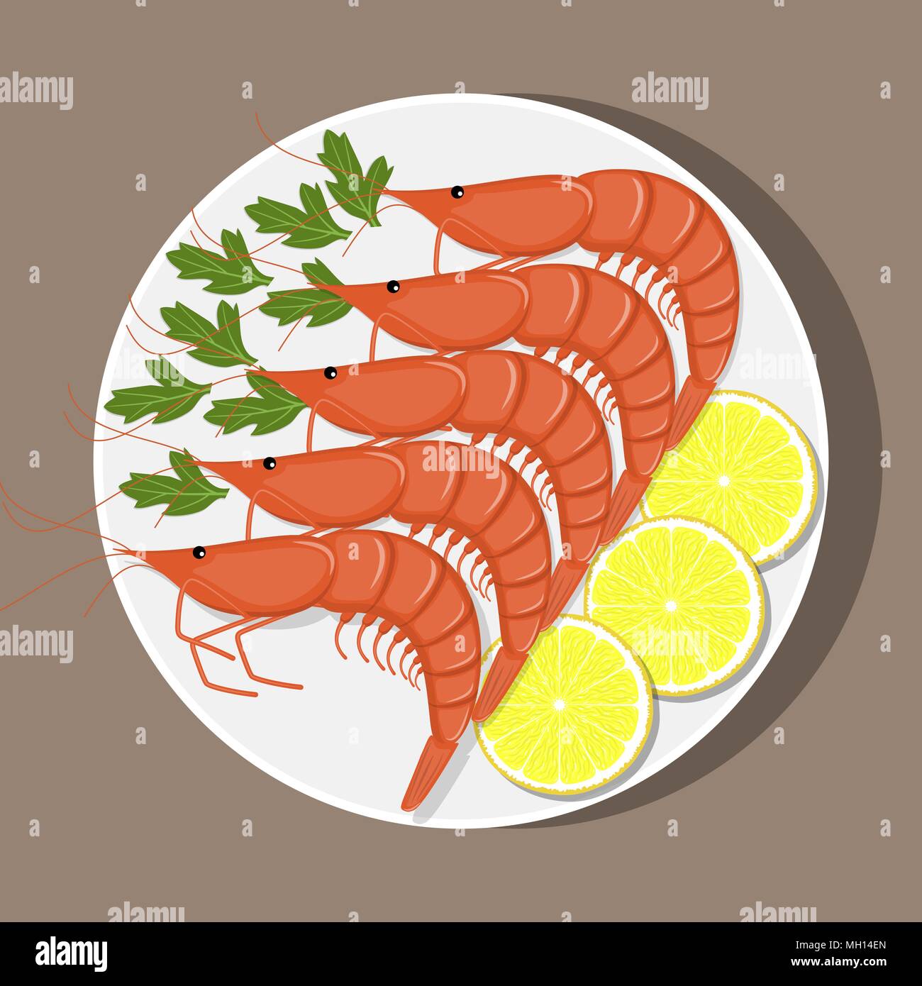 Caribbean fish plate Stock Vector Images - Alamy