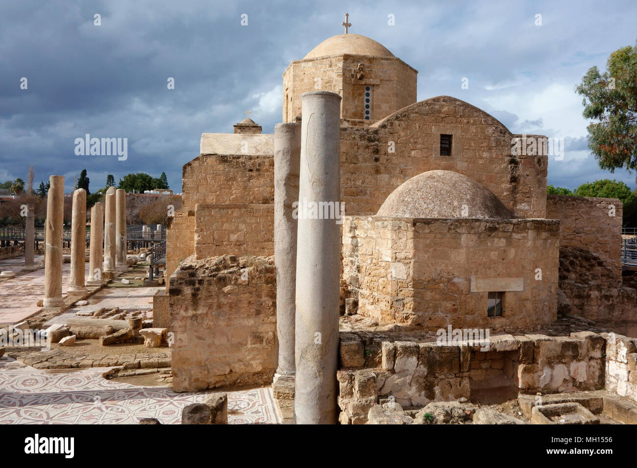 Agia Kyriaki, Hrysopolitissa Basilica and St Paul's Pillar, Paphos ...