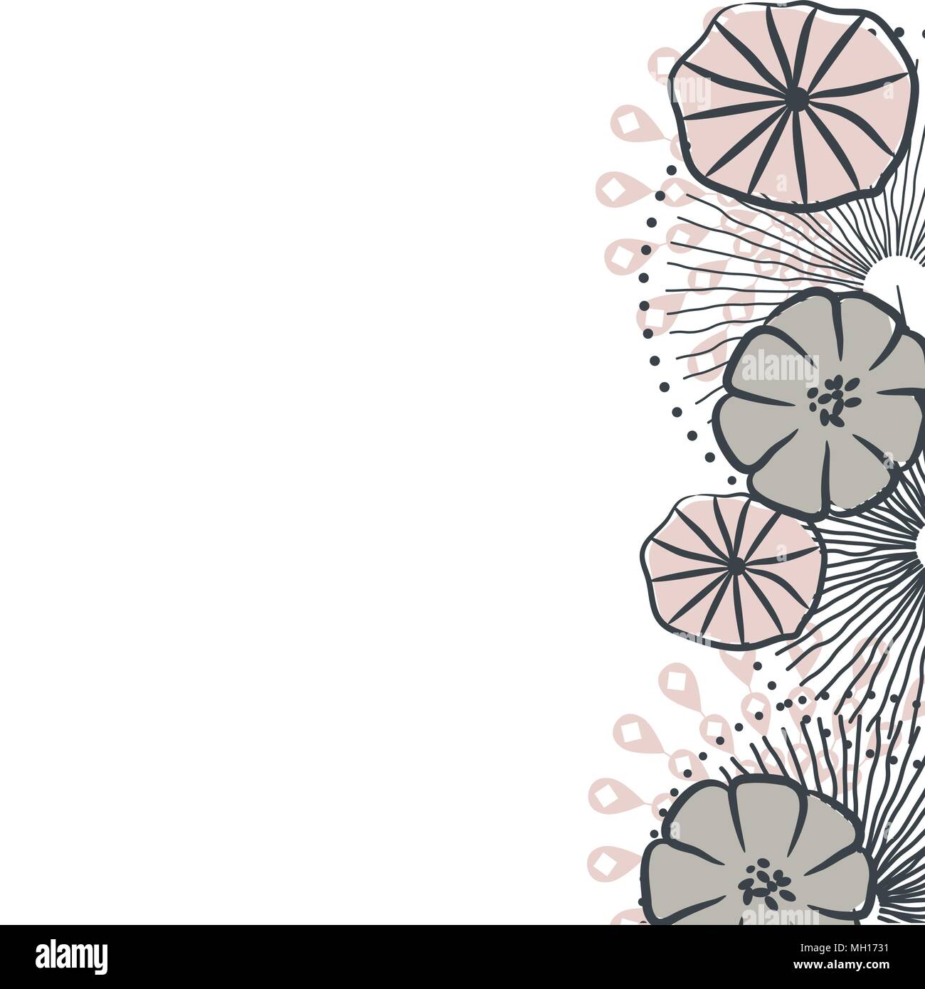 Flower seamless vector border illustration Stock Vector Image & Art - Alamy