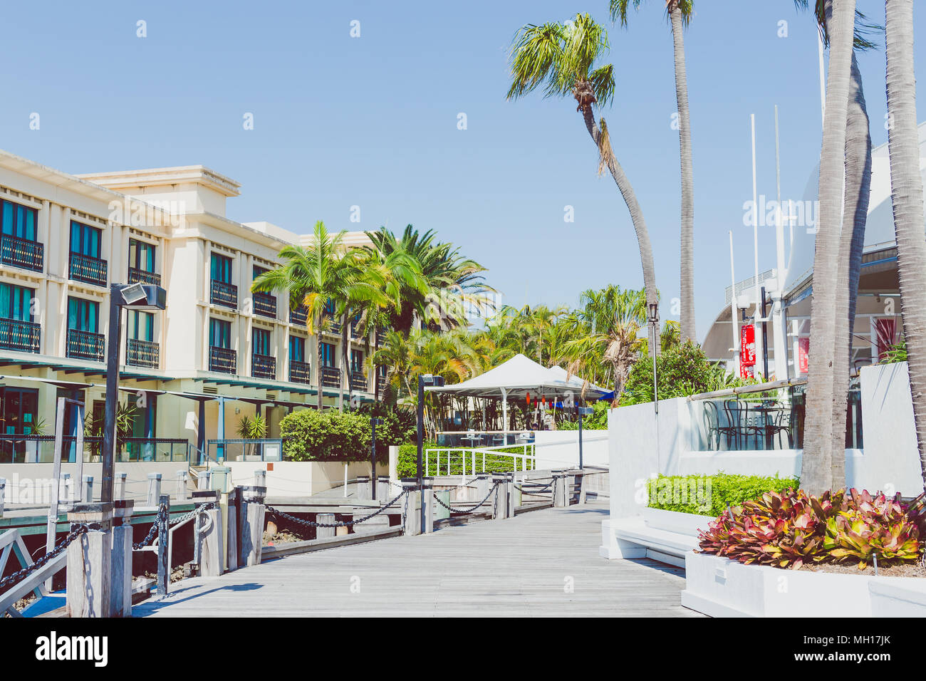 GOLD COAST, AUSTRALIA - January 3rd, 2014: detail of the Marina Mirage ...
